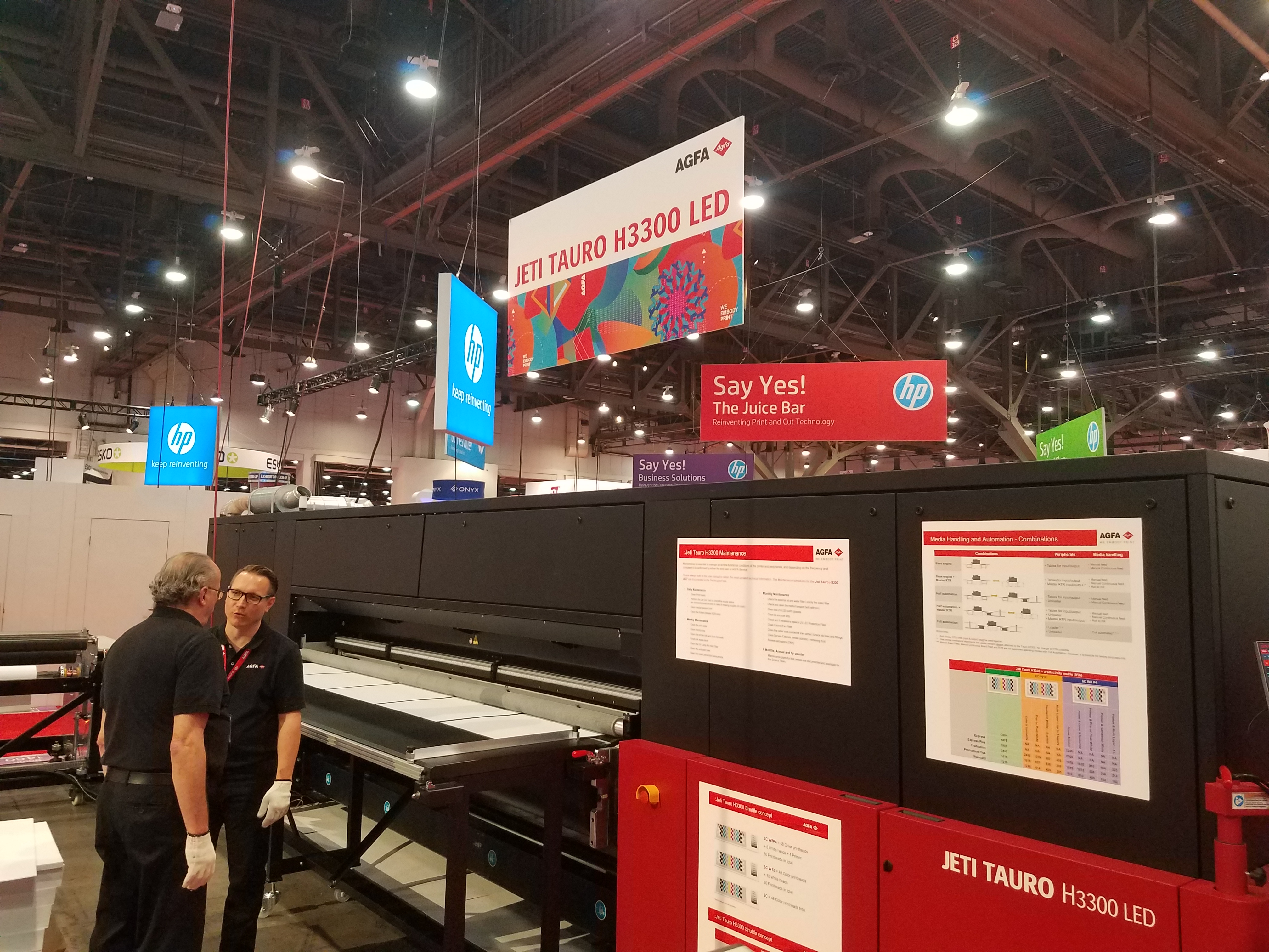 Jeti Tauro H3300 LED Debuts in Agfa Booth - Wide-format Impressions